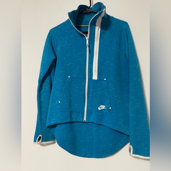 Nike | Jackets & Coats | Nike Tech Fleece Blue Medium | Poshmark